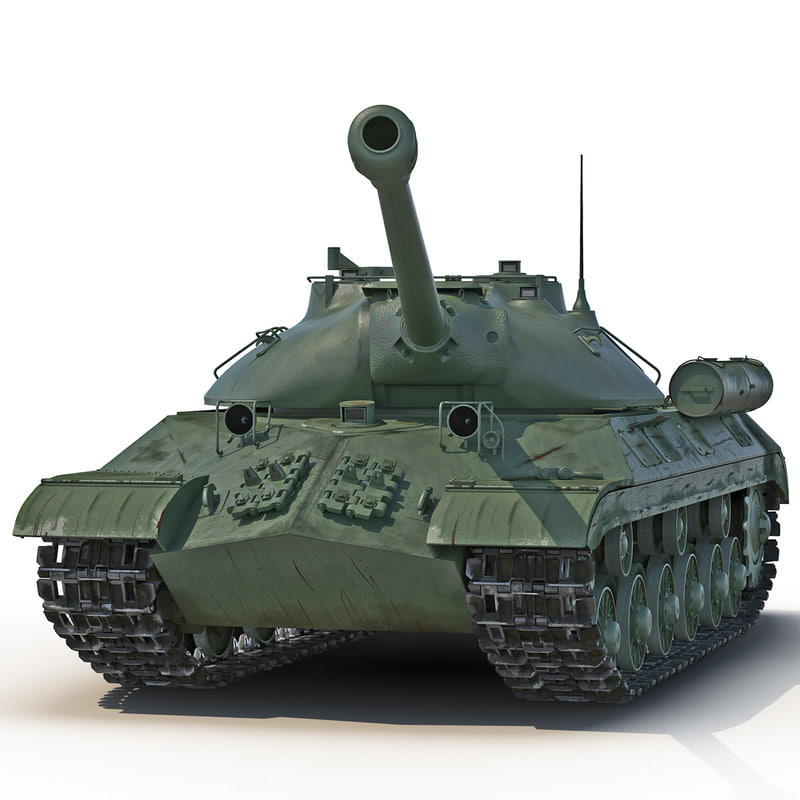 tank iosif stalin rigged 3d max