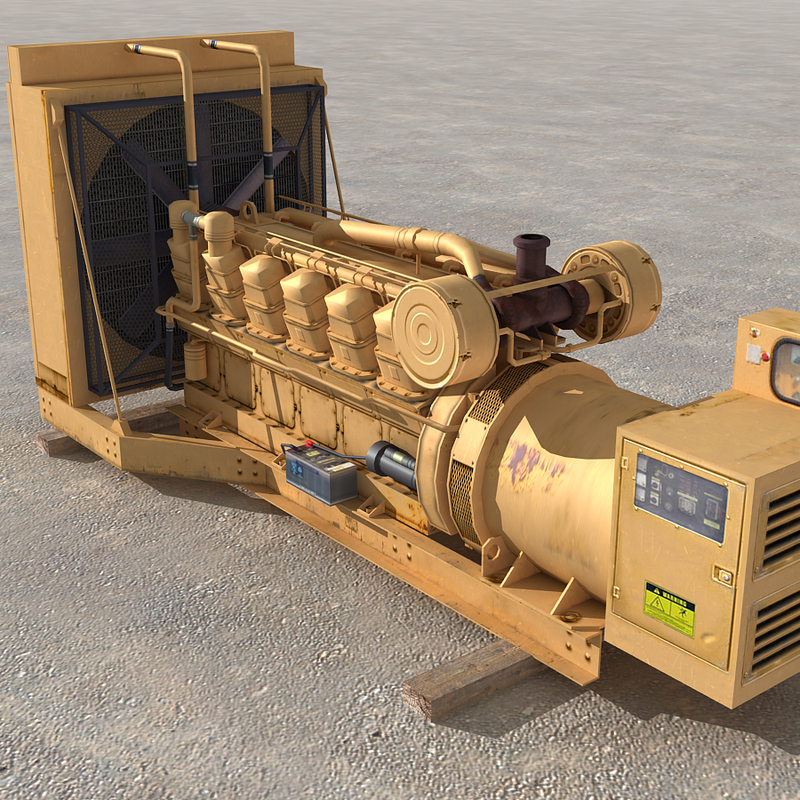 diesel generator 3d model