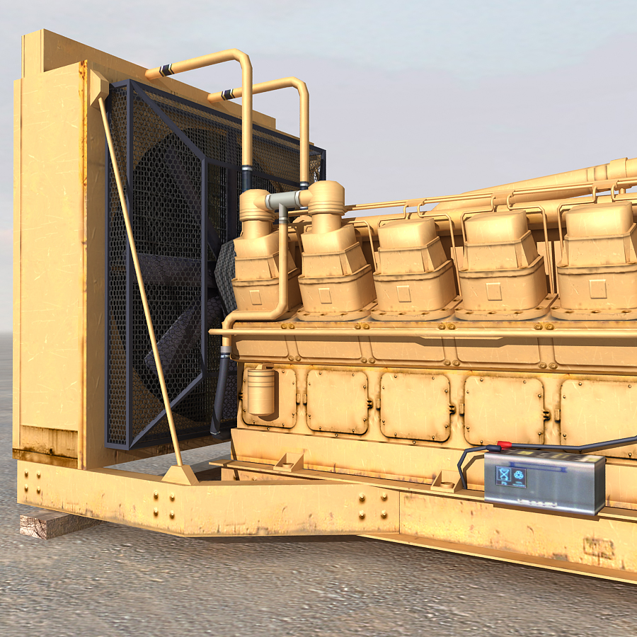 diesel generator 3d model