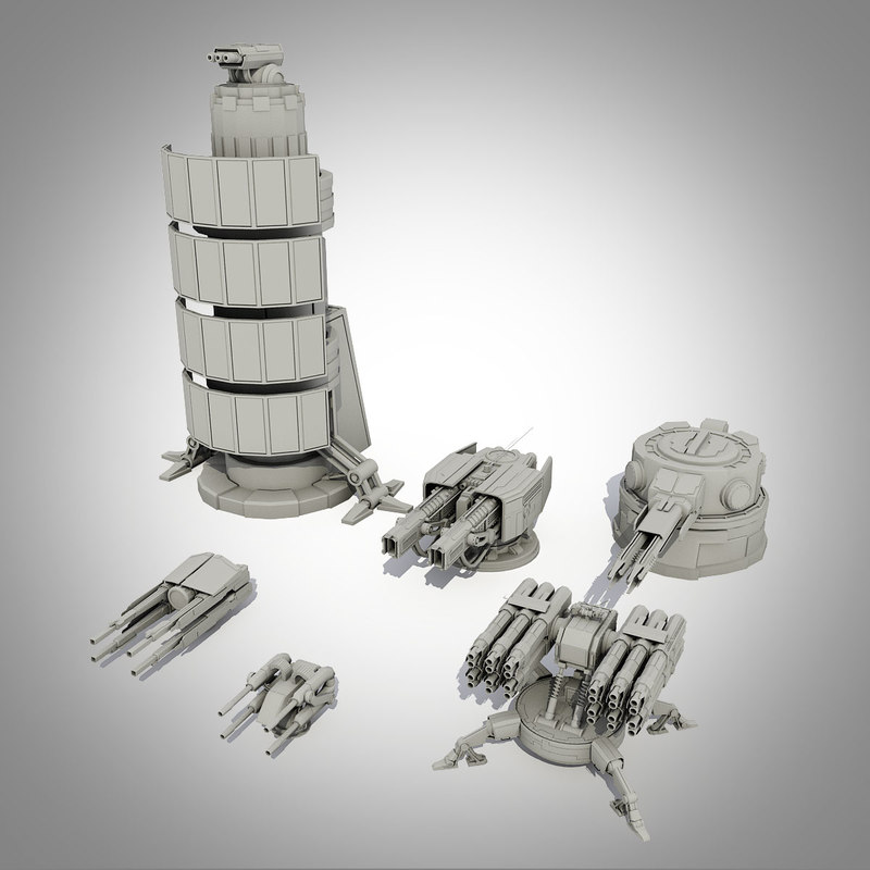 max sci-fi turrets collections
