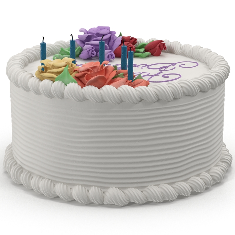3d model of birthday cake 4