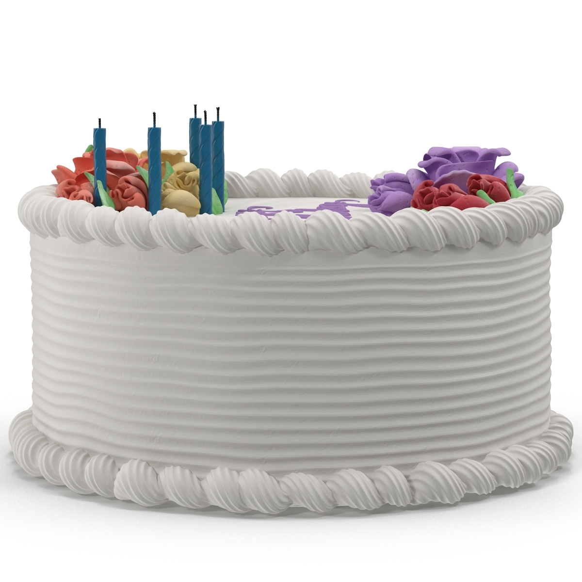 3d model of birthday cake 4