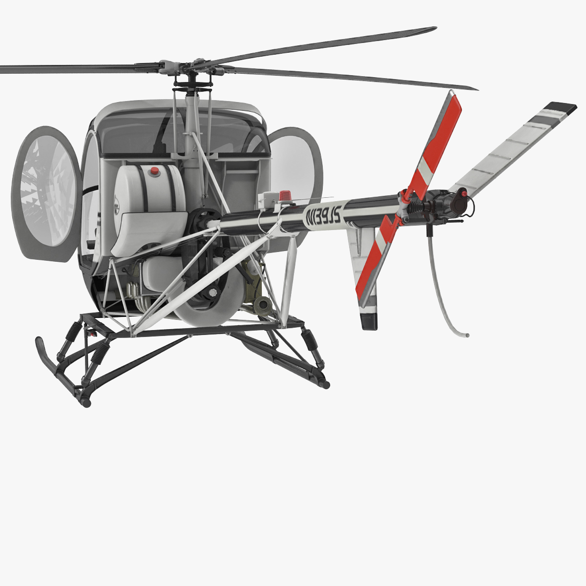 3d model helicopter schweizer 300cbi