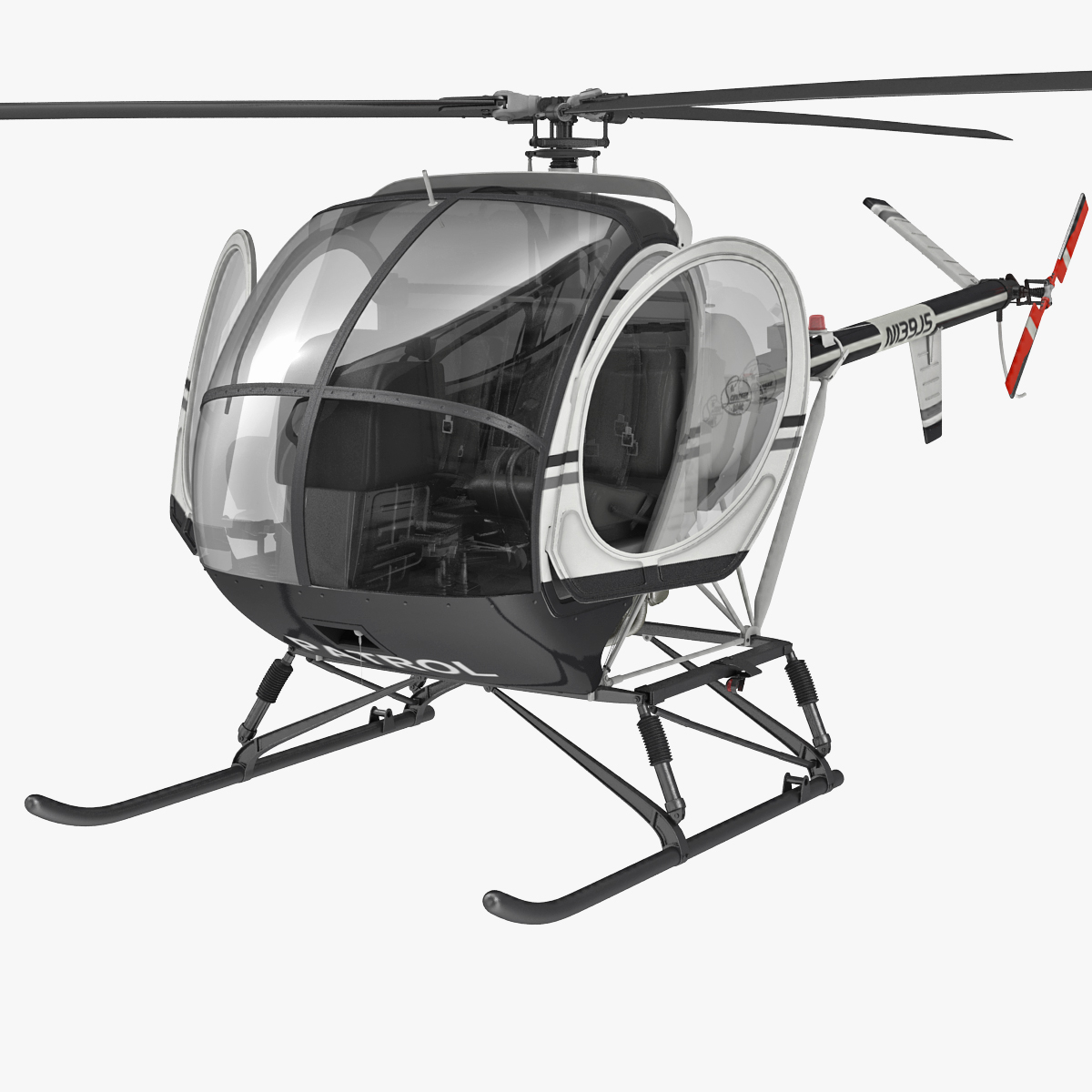 3d model helicopter schweizer 300cbi