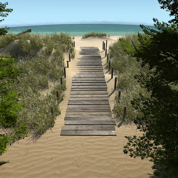 beach modeled pier