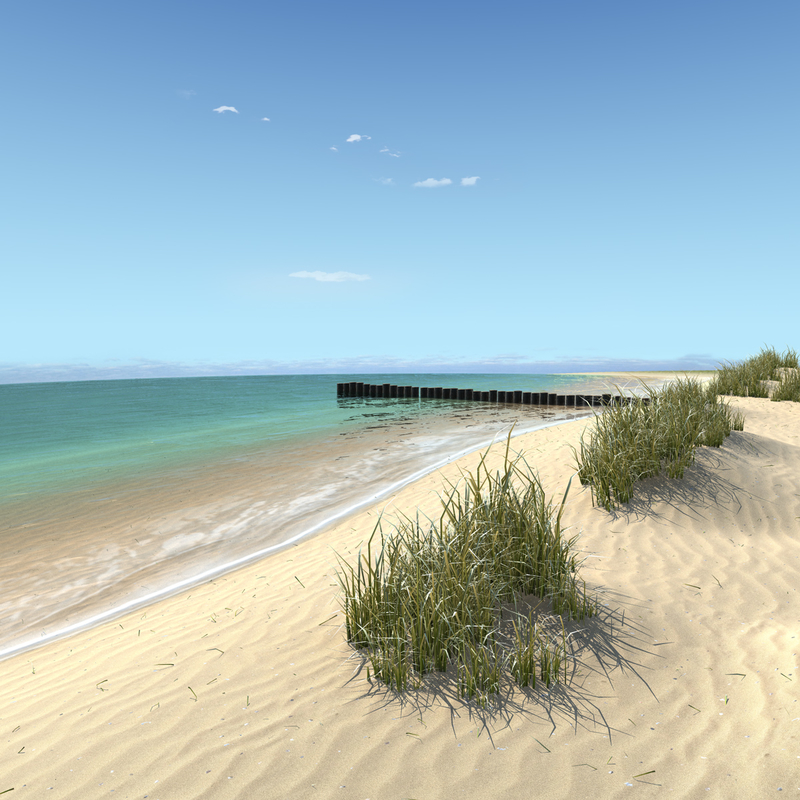 beach modeled pier