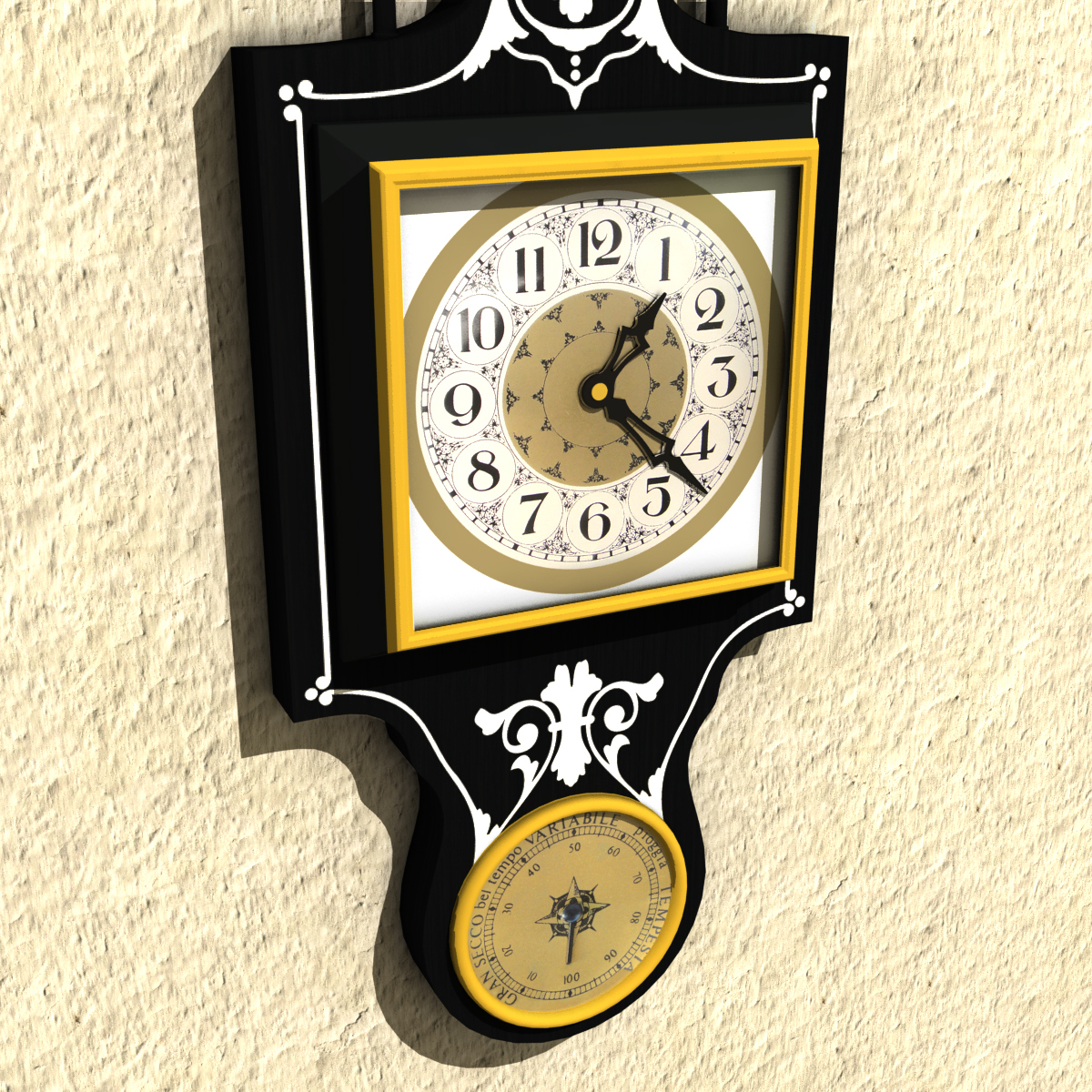 maya old wall clock