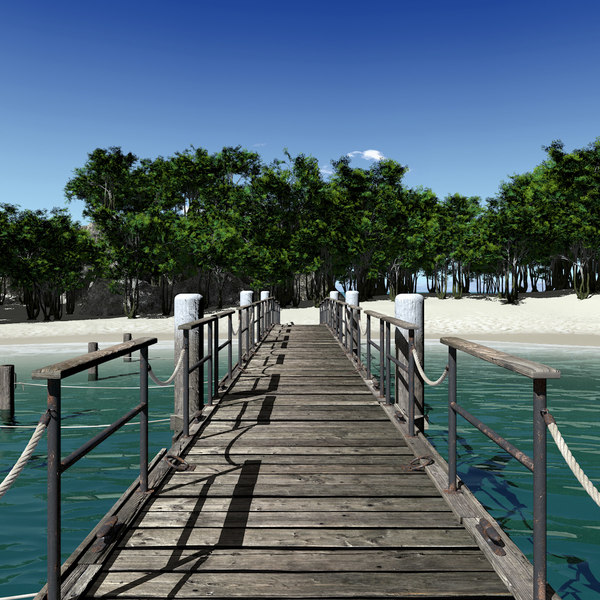 beach modeled pier