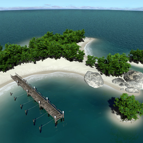 beach modeled pier