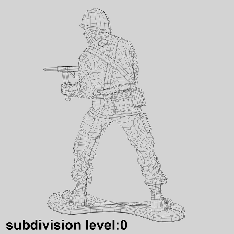 3d toy soldier model