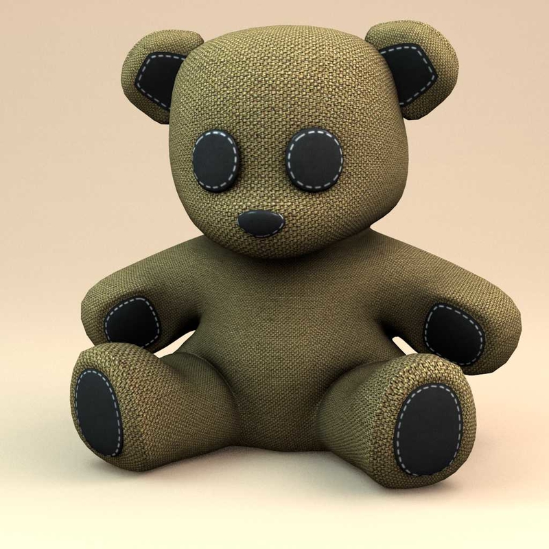 3d model teddy bear little