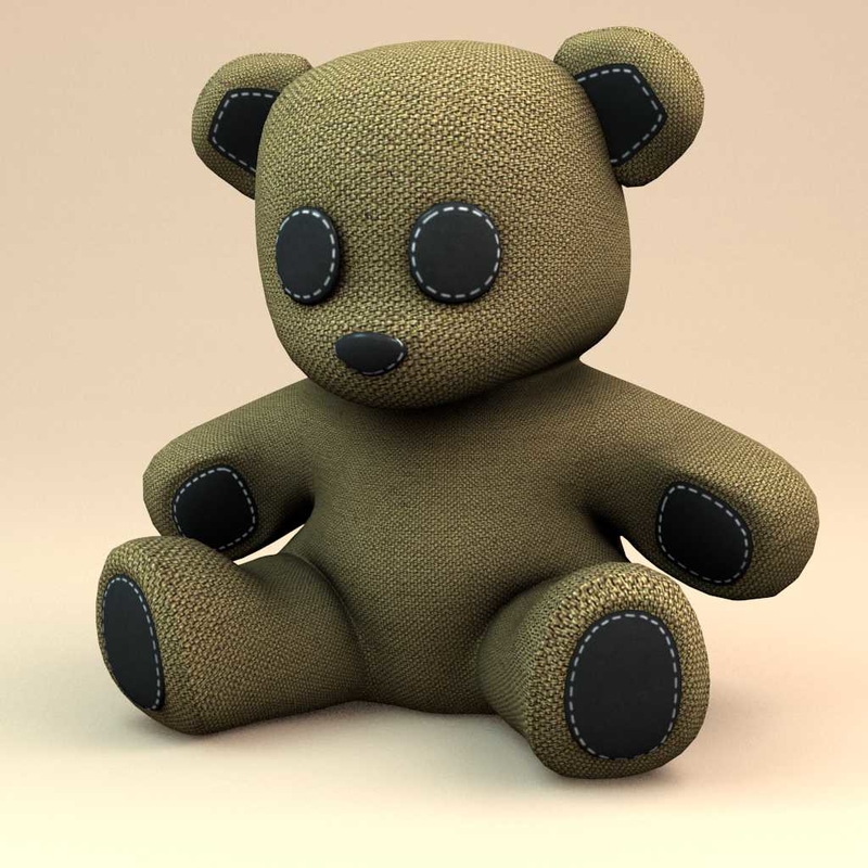 3d model teddy bear little