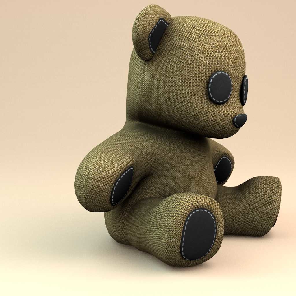 3d model teddy bear little