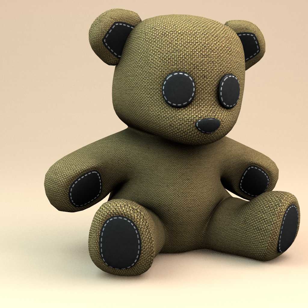 3d model teddy bear little