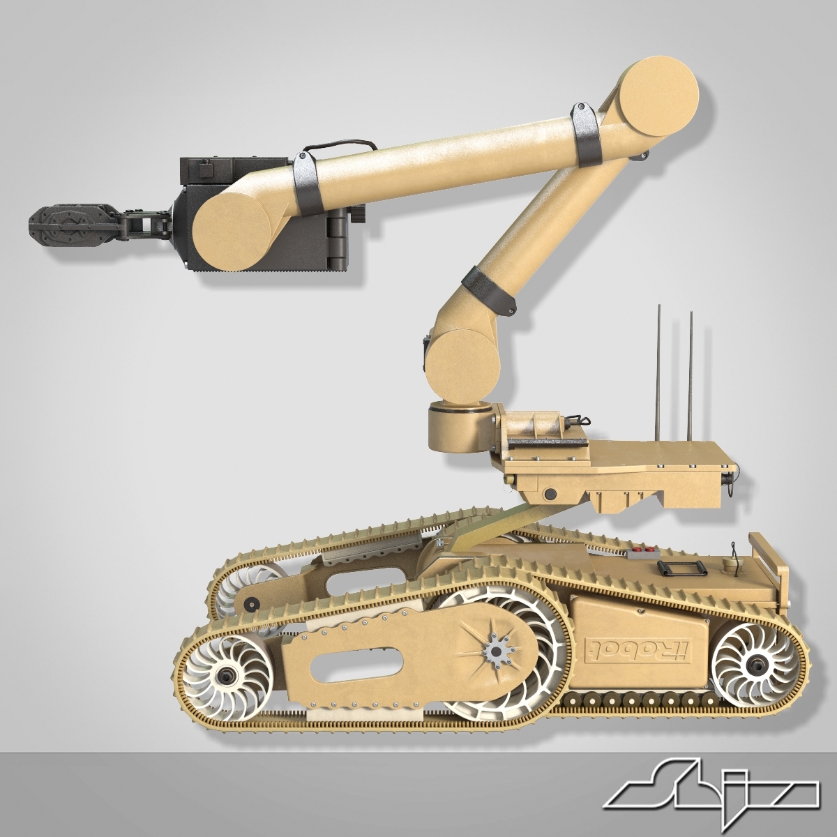 irobot warrior x700 robotic 3d model