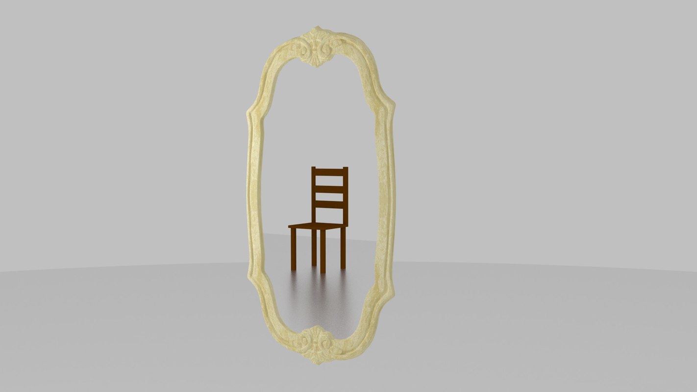 3ds max wall mirror