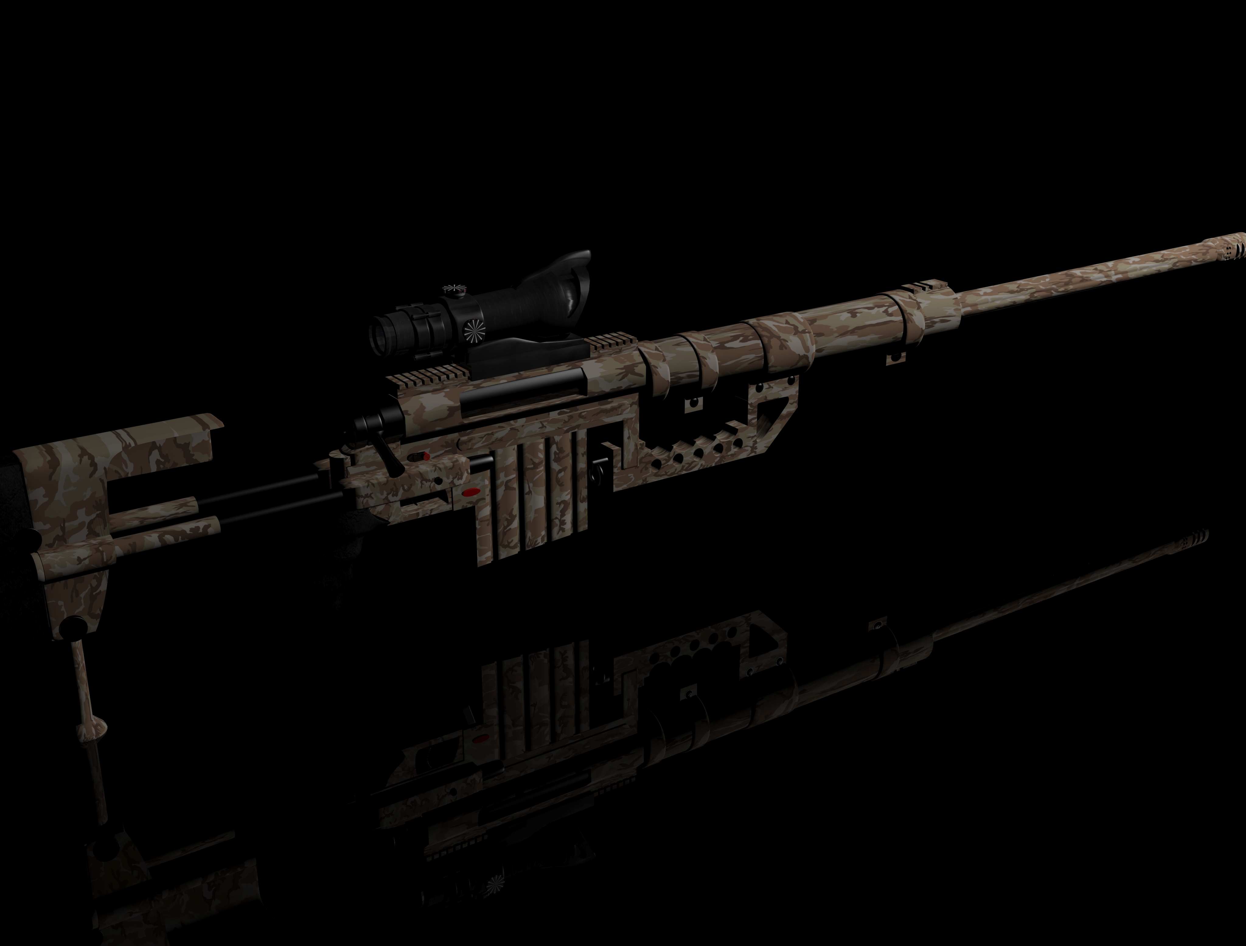 m200 sniper 3d model
