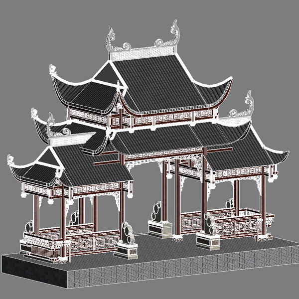 gate 3d model