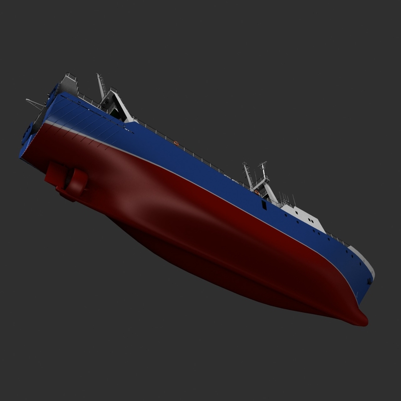 stern trawler 3d model