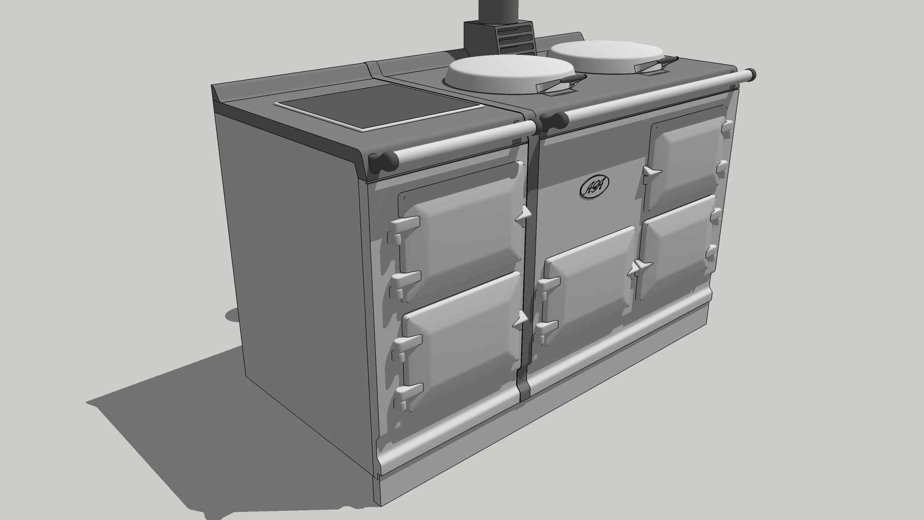 aga oven 3d model