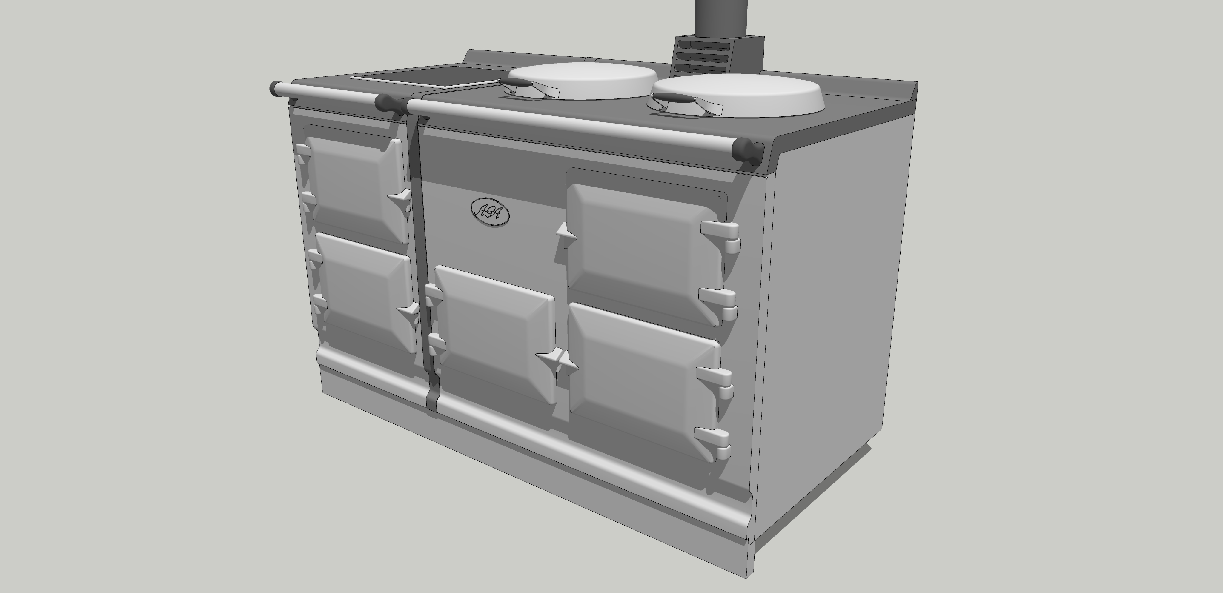 aga oven 3d model