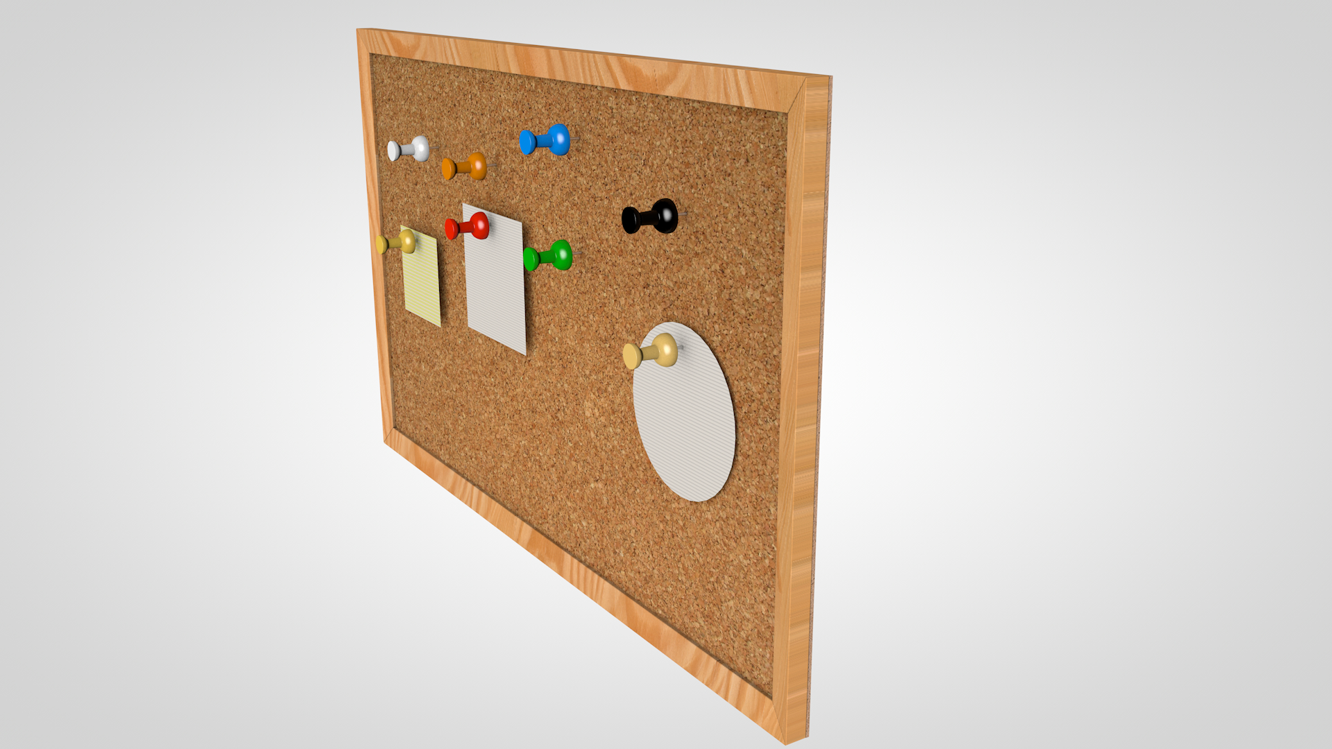 3d model pinboard pin