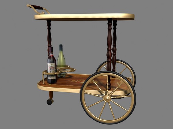 max italian antique beverage trolley