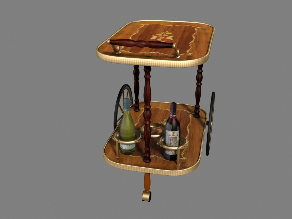max italian antique beverage trolley
