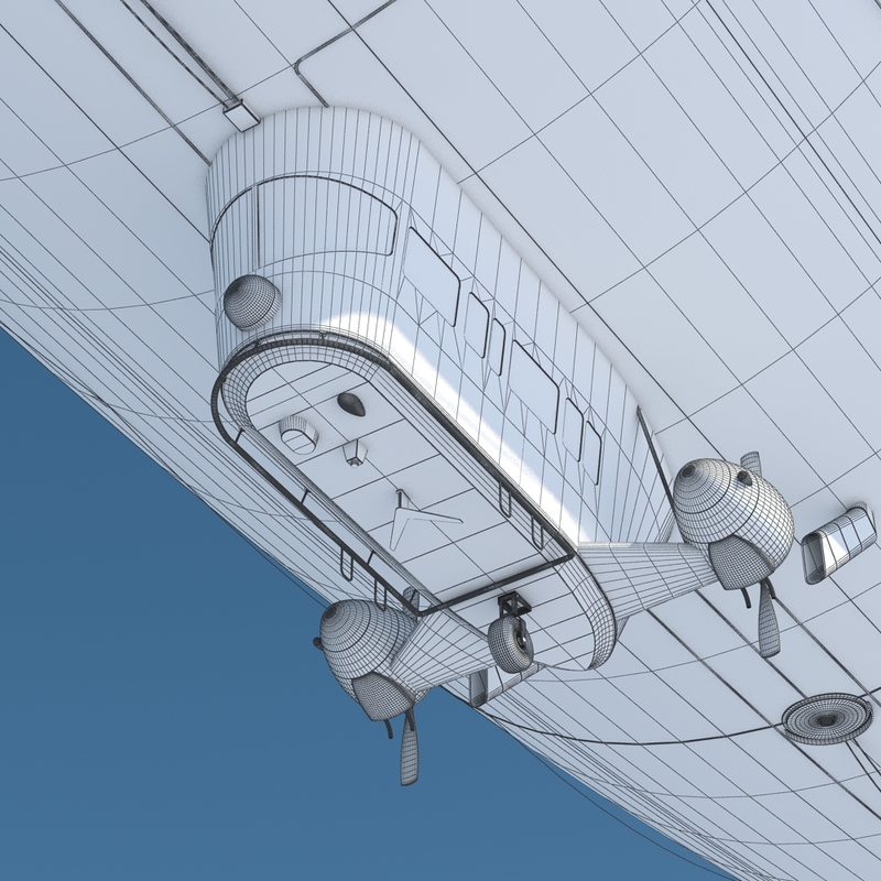 generic blimp 3d max
