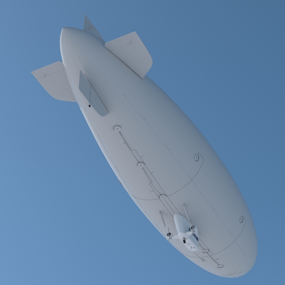 generic blimp 3d max