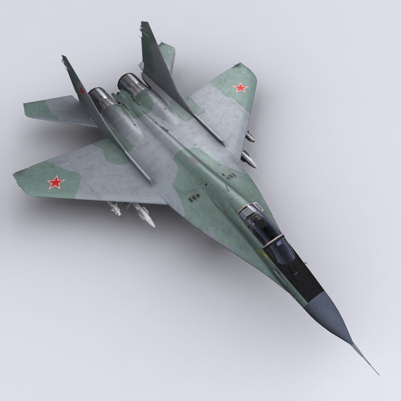 mig-29 fulcrum jet fighter 3d model