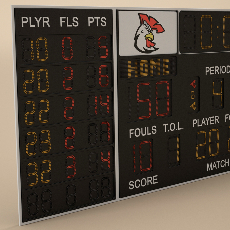 scoreboard score board 3d 3ds