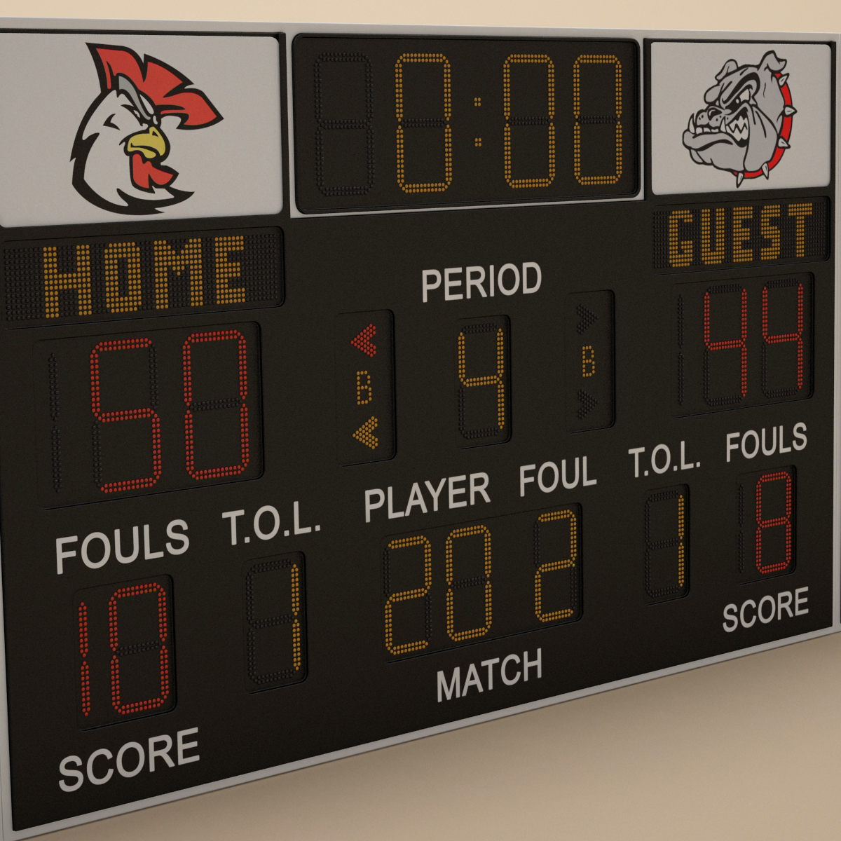 scoreboard score board 3d 3ds