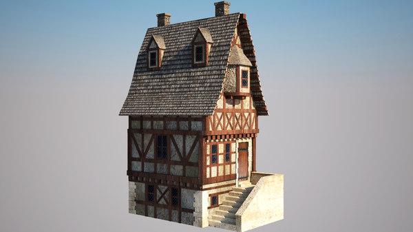 3d medieval house