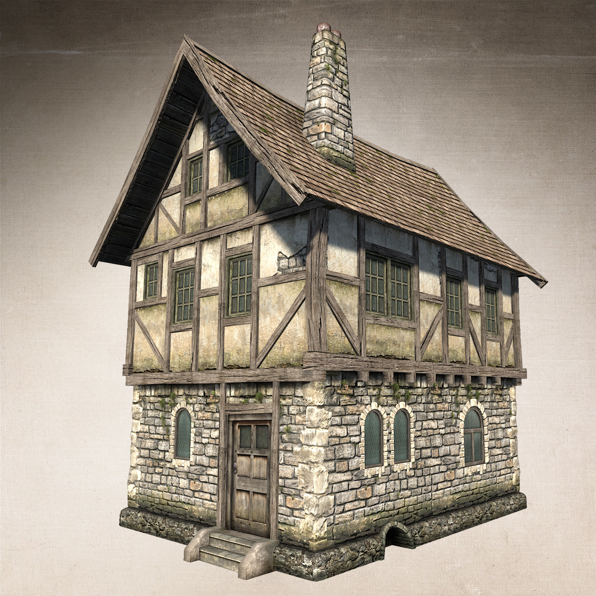 fantasy medieval house 3d max