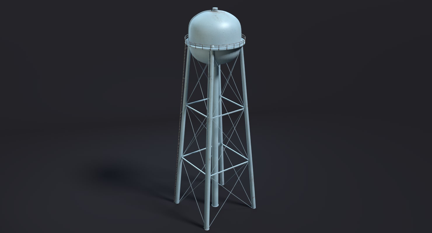 water tower 3d model