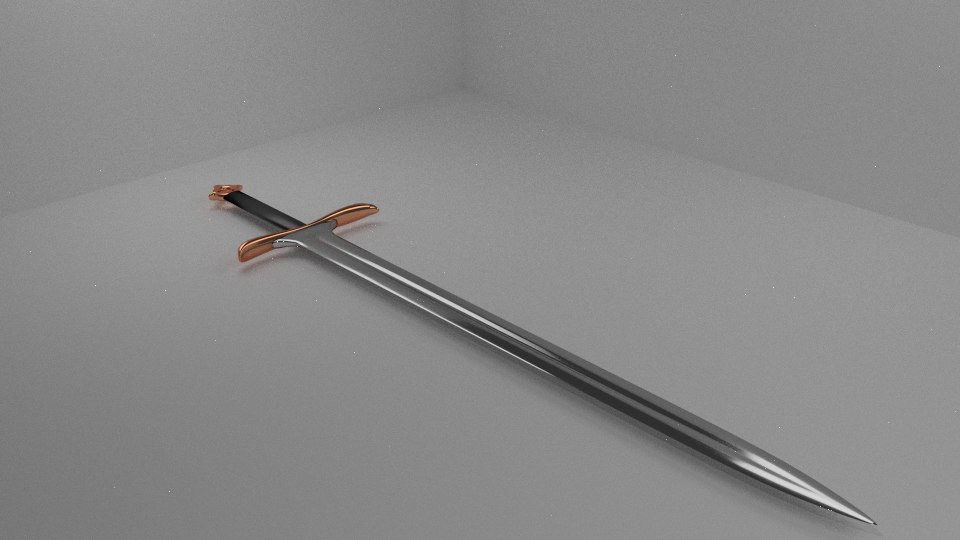 3d model realistic sword