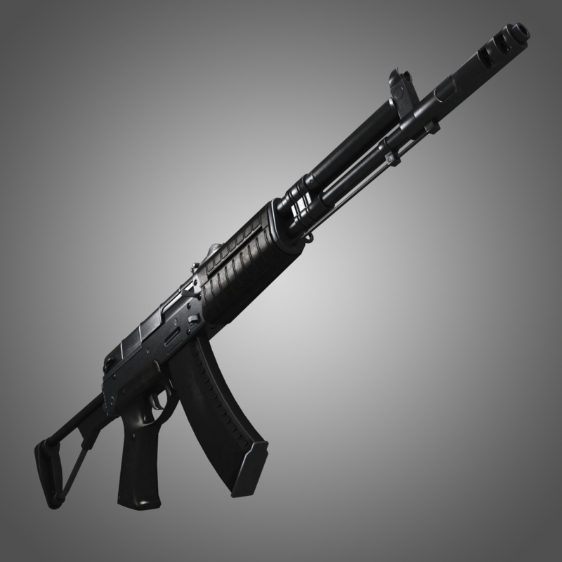 3d aek-971 assault rifle model