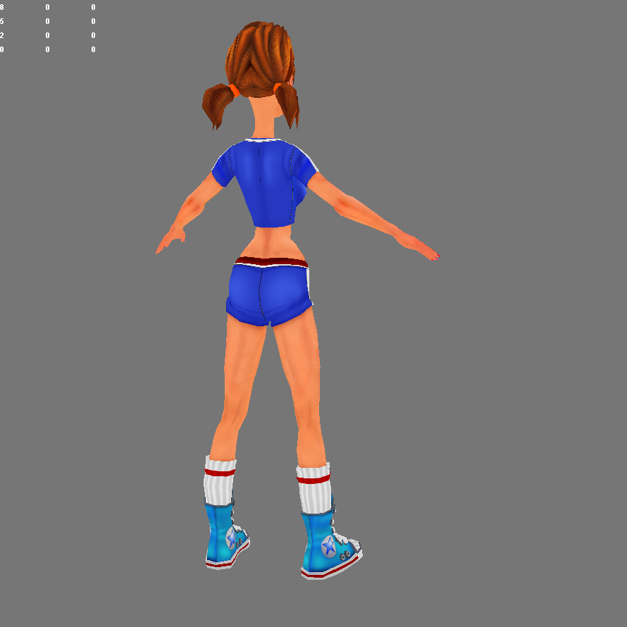3d cheerleader dancer cheer-leader