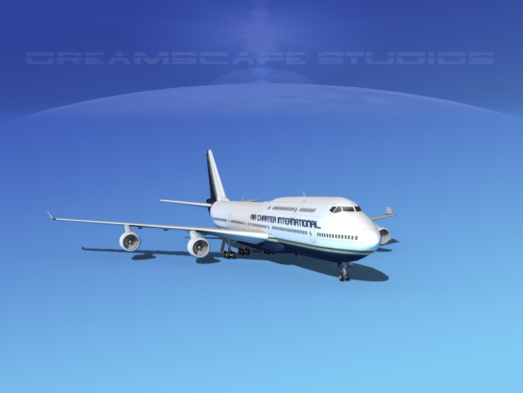 3d model boeing 747 747-8 747-8i