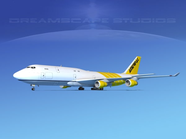 보잉 747-8I 아메리팩 (AmeriPac)화물 3D 모델 - TurboSquid 876278