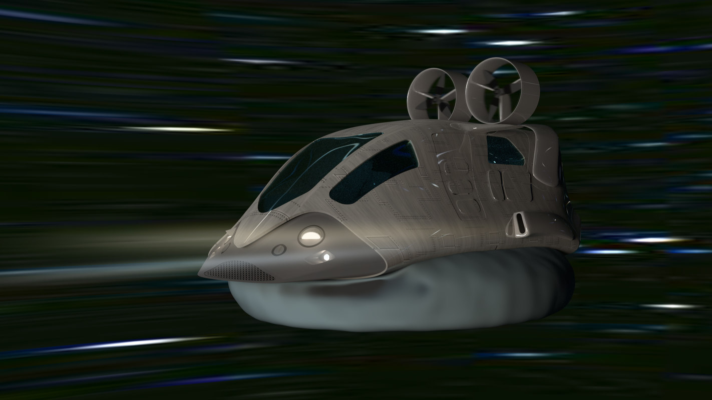 3d space hovercraft model