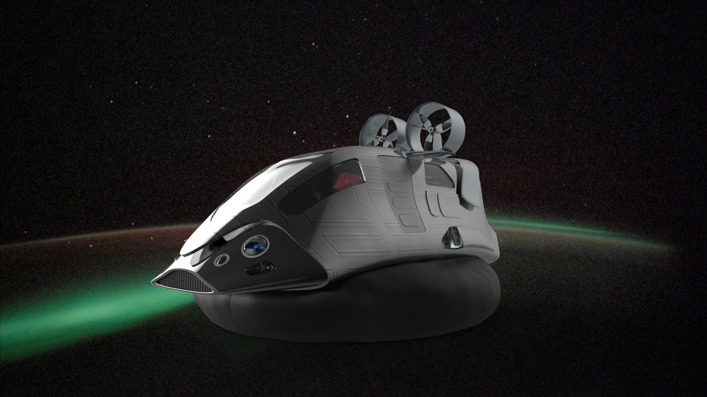 3d space hovercraft model