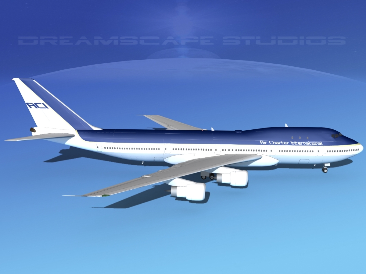 3d 747-100 boeing 747