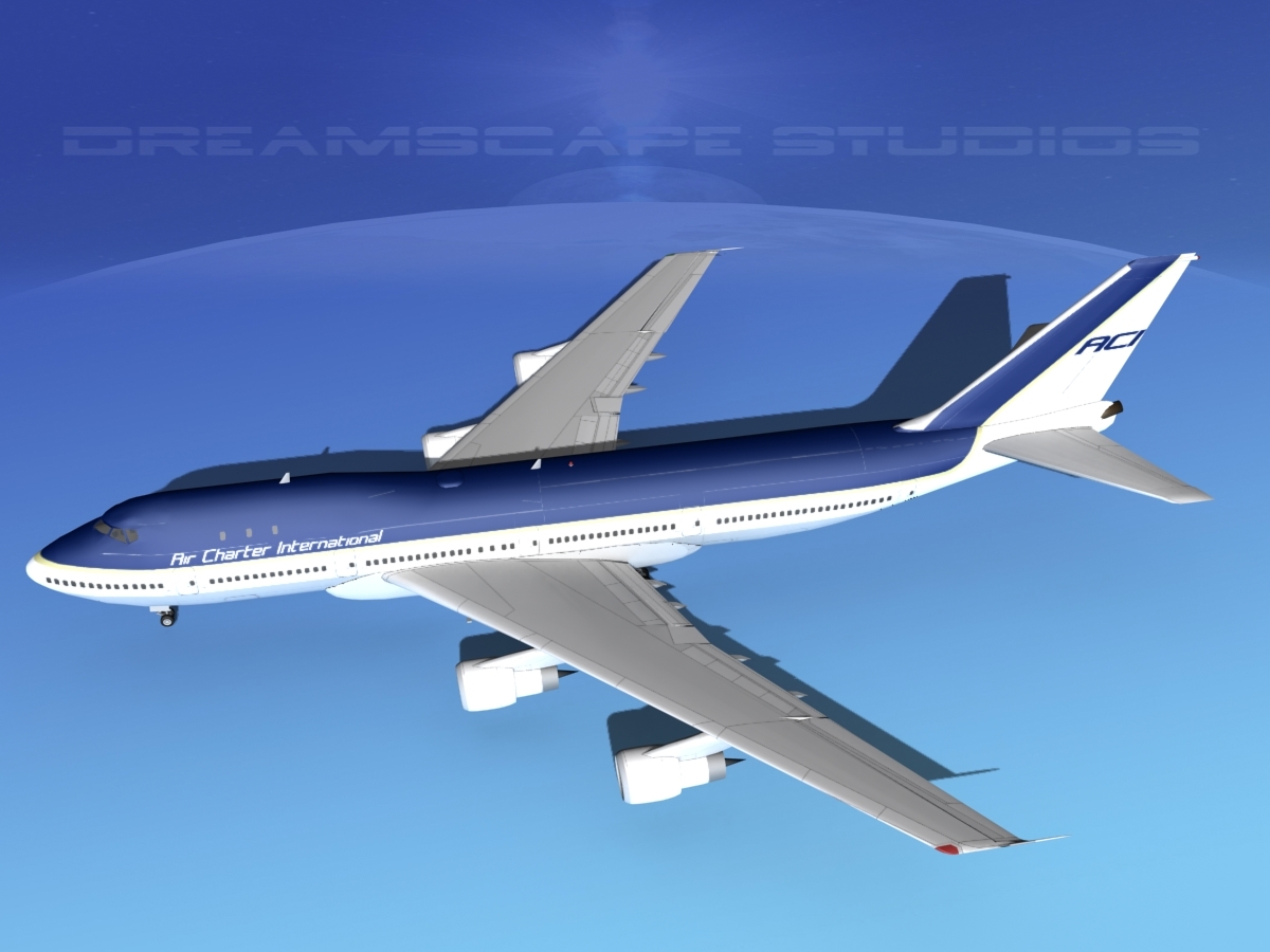3d 747-100 boeing 747