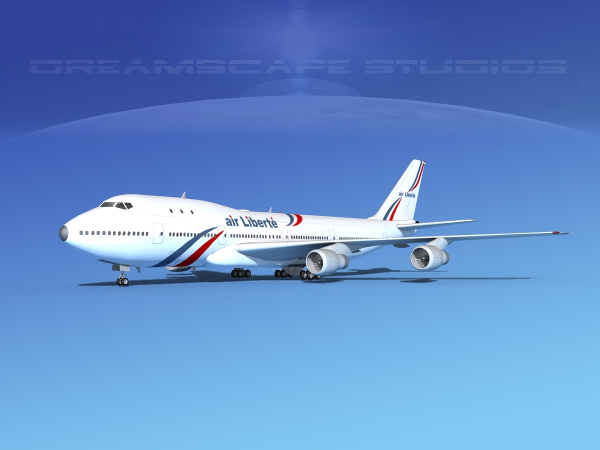 747-100 boeing 747 3d model