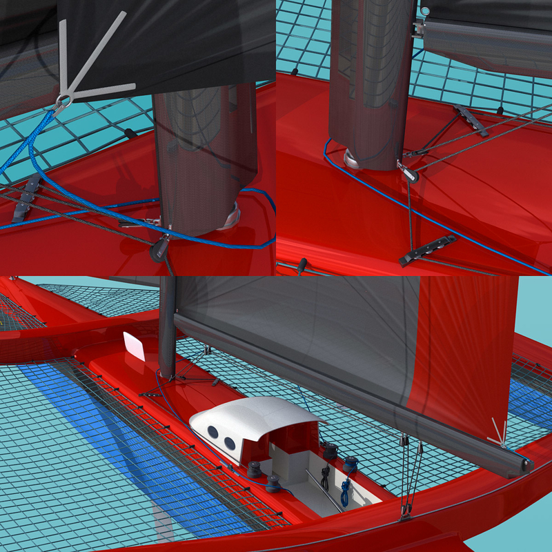 3d ultim class trimaran model