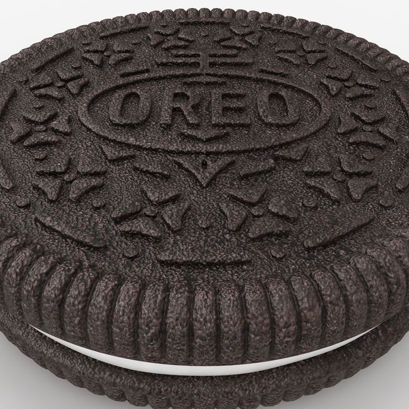 realistic oreo cookie obj
