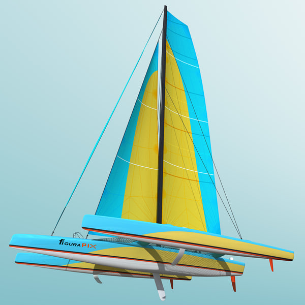3d ultim class trimaran model