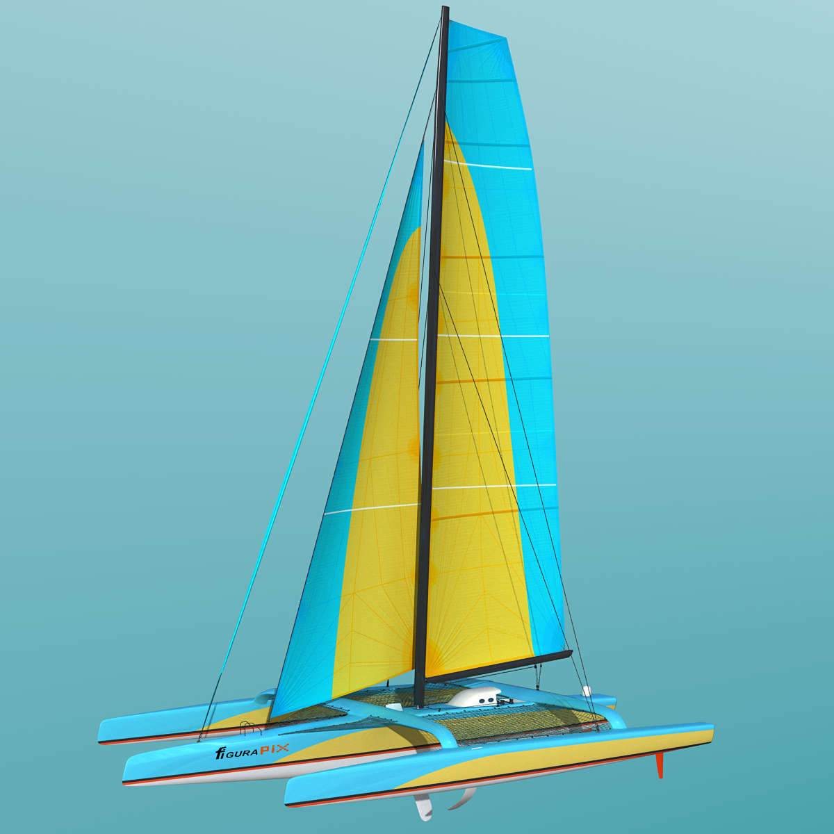 3d ultim class trimaran model